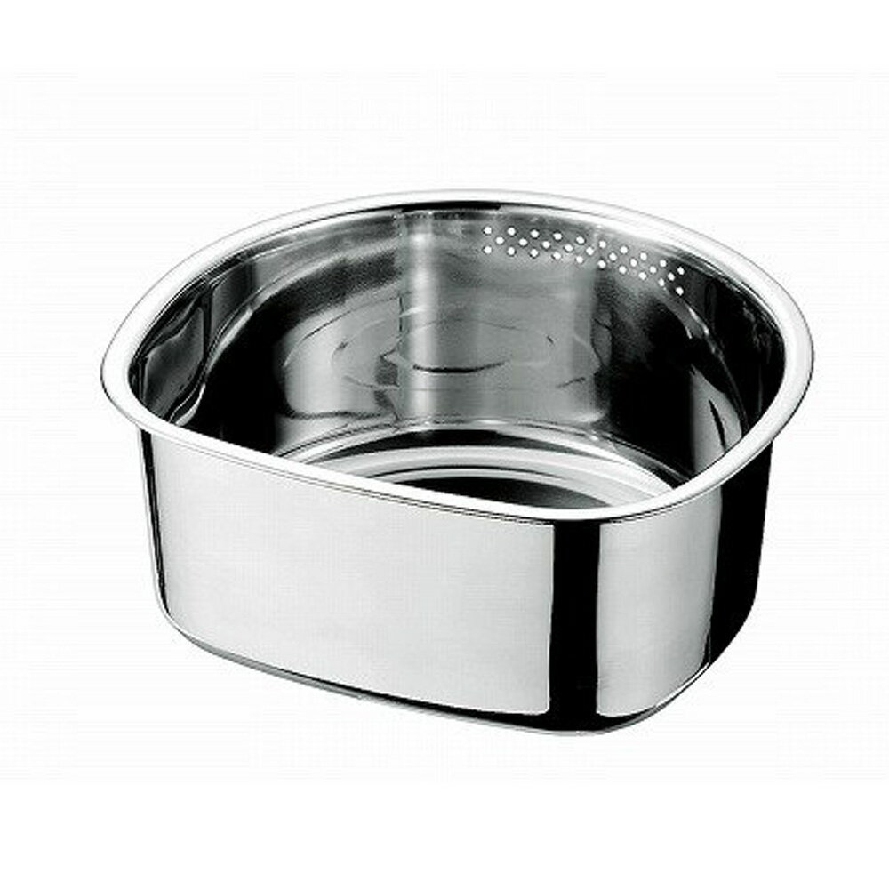 コンパクトD型洗い桶 ・ステンレス製でさびにくく、滑りにくいゴム足付きで使いやすい ・コンパクトサイズで場所を選ばず使える 【材質】 本体/ステンレス鋼(板厚0.5mm) ゴム部/合成ゴム 【商品サイズ】 約25.7cm×27.5cm　　H...