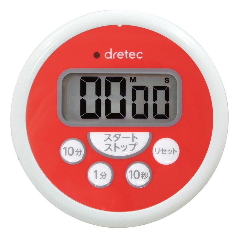 サイズ：W9×D1.6×H9cm 重量/60g 材質/ABS樹脂 液晶デジタル5桁 アラーム鳴動時間約30秒 最大セット時間199分50秒 音量約95dB 電源/リチウムボタン電池CR2032×1個
