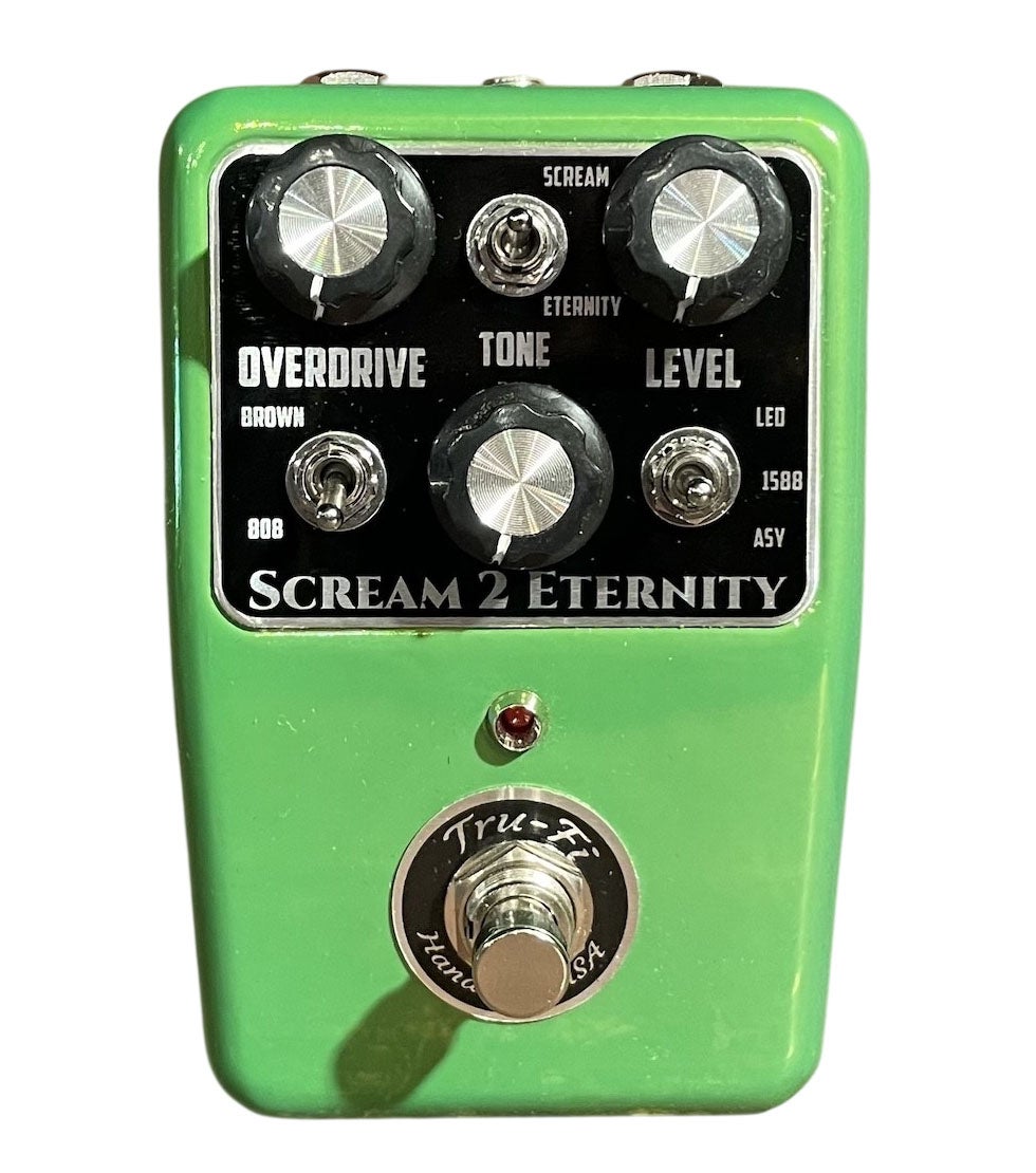 2つの伝説的なオーバードライブ回路をコンパクトな筐体に凝縮！ Scream to Eternityは、Tube Screamerとブティック系Eternityオーバードライブの2つの伝説的なオーバードライブ回路をコンパクトな筐体に凝縮したペ...