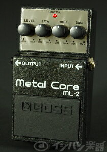 “コンパクトのBOSS”が満を持して投入する歪み系＜Metal Core＞攻撃的なハイ・ゲイン・サウンドを生み出す、ラウド系サウンドに最適なディストーション・ペダルML-2は、重厚で攻撃的なサウンドを生み出すディストーション・ペダルです。H...
