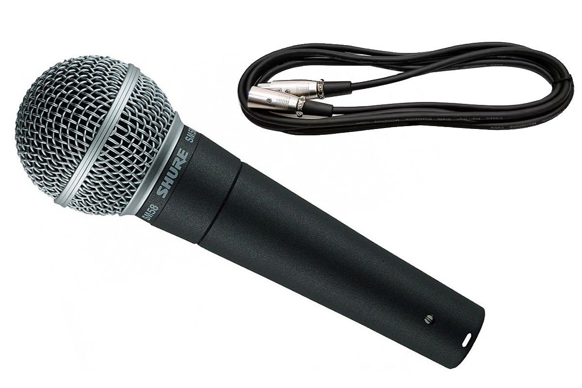 3m XLR-XLR マイクケーブルがセットでお買い得！ SM58 ダイナミックマイク 製品の特徴 Shure SM58は、ライブ・パフォーマンス、音空間の創造、スタジオ・レコーディングでのボーカル収音のために生まれた、プロ仕様の単一指向性...