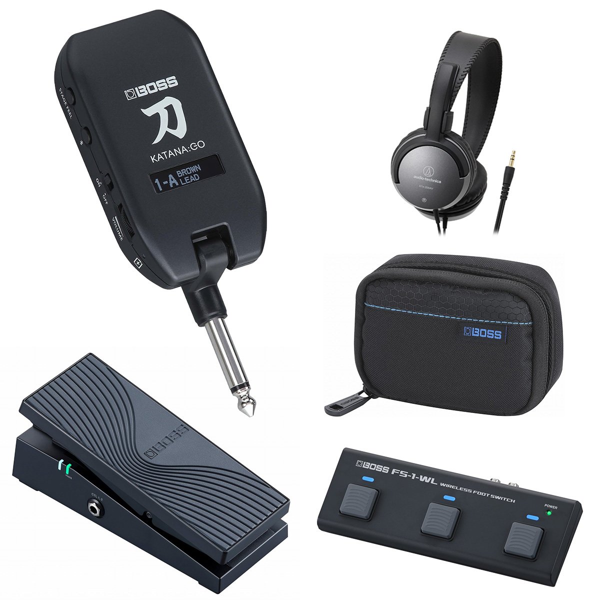 ■別売りのCB-KTNGO専用ポーチ、ヘッドフォンと同時購入で快適なヘッドフォンアンプライフを！ 〇BOSS CB-KTNGO KATANA:GO 専用ポーチ：スリムで耐久性に優れた専用ポーチCB-KTNGOは、KATANA:GOと充電ケー...