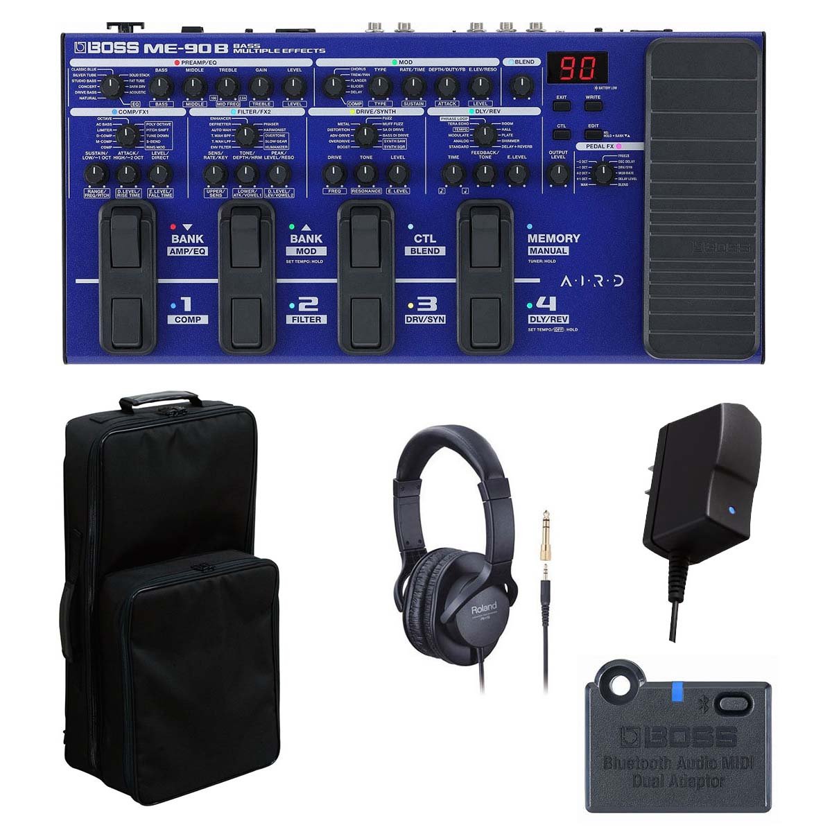 ■汎用のキャリングバッグで持ち運びも快適！ ◯BT-DUAL：Bluetooth Audio MIDI Dual Adaptor （BT-DUAL） を装着することで、 モバイル端末とワイヤレス接続し、専用アプリ BTS for ME-90...