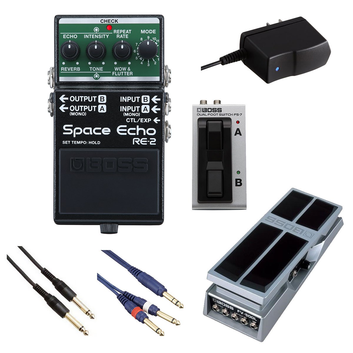 ■当セット内容に含まれる「BOSS FS-7」フットスイッチの仕様につきまして、表示されている画像は旧仕様の画像となります。新仕様につきましては「スイッチの形状変更」「底面ゴムの形状変更、後付け式への変更」が行われております。詳細は当ページ...