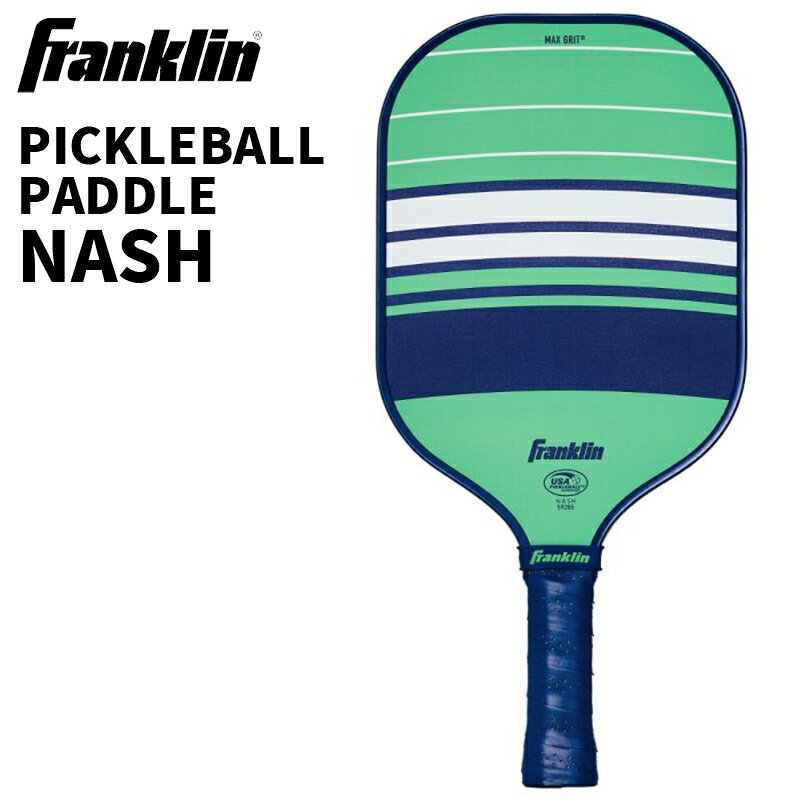 Franklin フランクリン NASH 13mm ネイビー/ミント（FRANKLIN NASH PICKLEBALL PADDLE 13mm NAVY MINT）ピックルボールパドル USA Pickleball公認 マックスグリット表面...