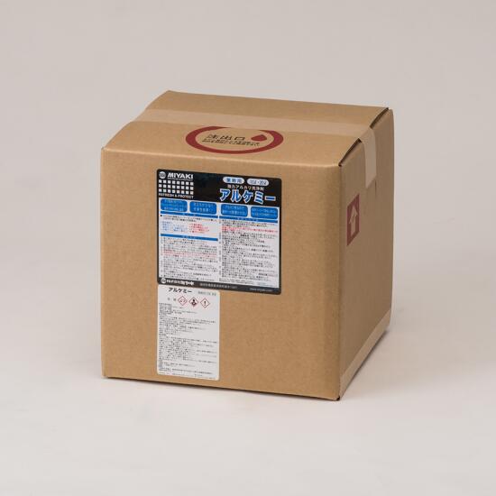 【 ミヤキ 石材用強力アルカリ洗浄剤 アルケミー 】 [特徴] ・凸凹のある御影石バーナー仕上げや磁器タイルに付着した、土砂汚れ等の歩行動線の汚染除去に効果的です。 ・泡立ちが少なく作業性に優れています。また、アルカリ性なので基材への影響が...