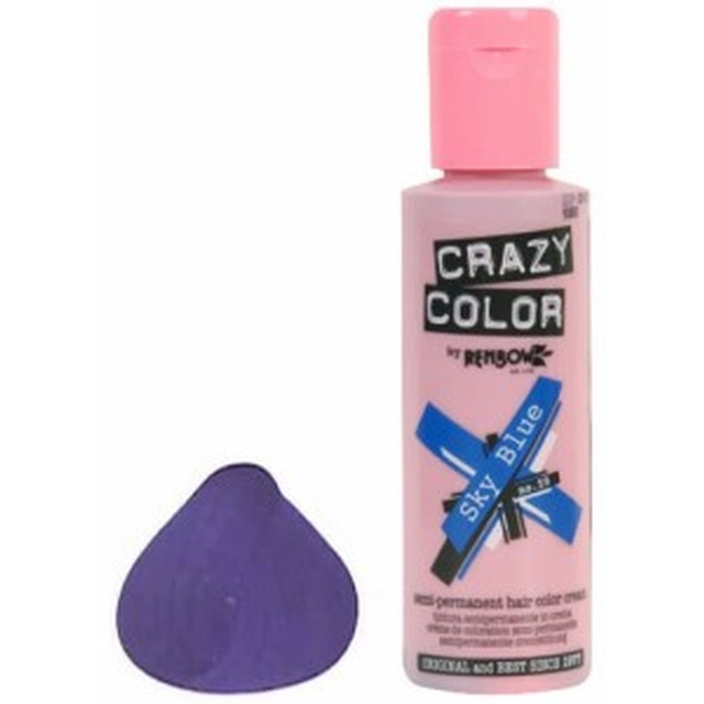 アレス クレイジーカラー (59 スカイブルー) 100ml CRAZY COLOR（クレイジーカラー） ロンドン直輸入!!クレイジーカラーは、輝くレインボーカラーの ヘアカラークリームです。 シャンプー後にタオルドライした髪の染めたい部分...