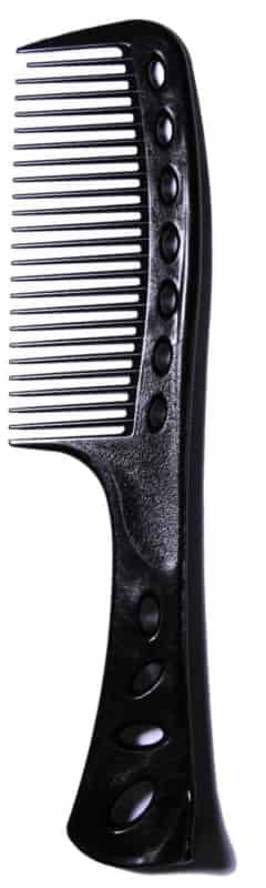 YSパーク セルフスタンディングプロジャンボコーム ブラック YS-601 Y.S.PARK Shampoo Comb YS-601 Black コームの背部分が自立するので、ワゴンやテーブルの上を汚しません。 サイズ：225mm 重量：3...