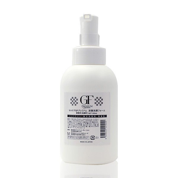 セルケア GFプレミアム 炭酸洗顔フォーム 500ml 「海洋深層水」をふんだんに使い、 国際特許成分「マトリキシル3000」を配合。 シミ、シワにダイレクトに働きかける細胞増殖因子「グロースファクター」をはじめ、 コラーゲン、エラスチン、...