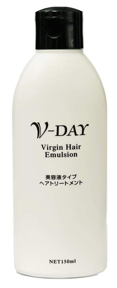 V day ブイデイ ヴァージンヘア エマルジョン 150ml洗い流さないタイプのヘアトリートメント美容液タイプのスーパーヘアートリートメントセラミド・天然ビタミンE・ローヤルゼリー・大豆油・ゴマ油・ホホバオイル配合ブイデイ ヴァージンヘア...
