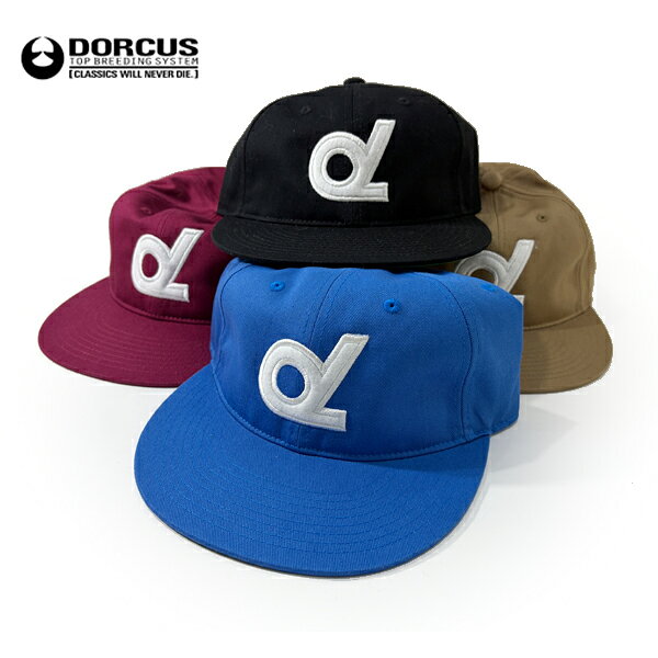 Retro baseball capボディを使用したニューロゴキャップ。アジャスターのストッパーにDorcusサークルロゴが刻印されて高級感アップ！ サイズ FREE カラー BLACK BURGUNDY KHAKI BLUEDORCUS ...
