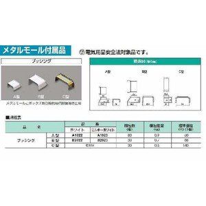 メタルモール付属品 ブッシング　B型　ホワイト　10個入り　&nbsp;マサル工業&nbsp;B2022-10製造メーカーマサル工業商品型番B2022-10商品状態ランク　B1商品コード792334荷物のサイズ〜3.cm*1荷物の重量〜2k...