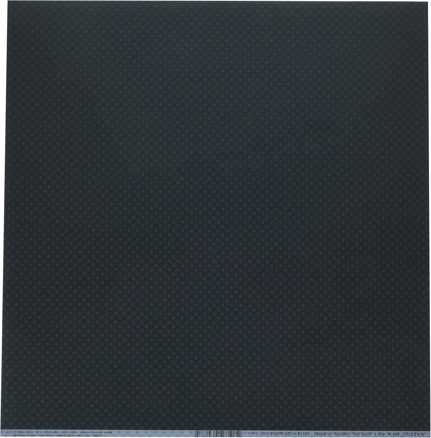 Bazzill (バジル) Swiss Dot Texture Cardstock - BZ - Dotted Swiss - 12 x 12 - Pepper 303088