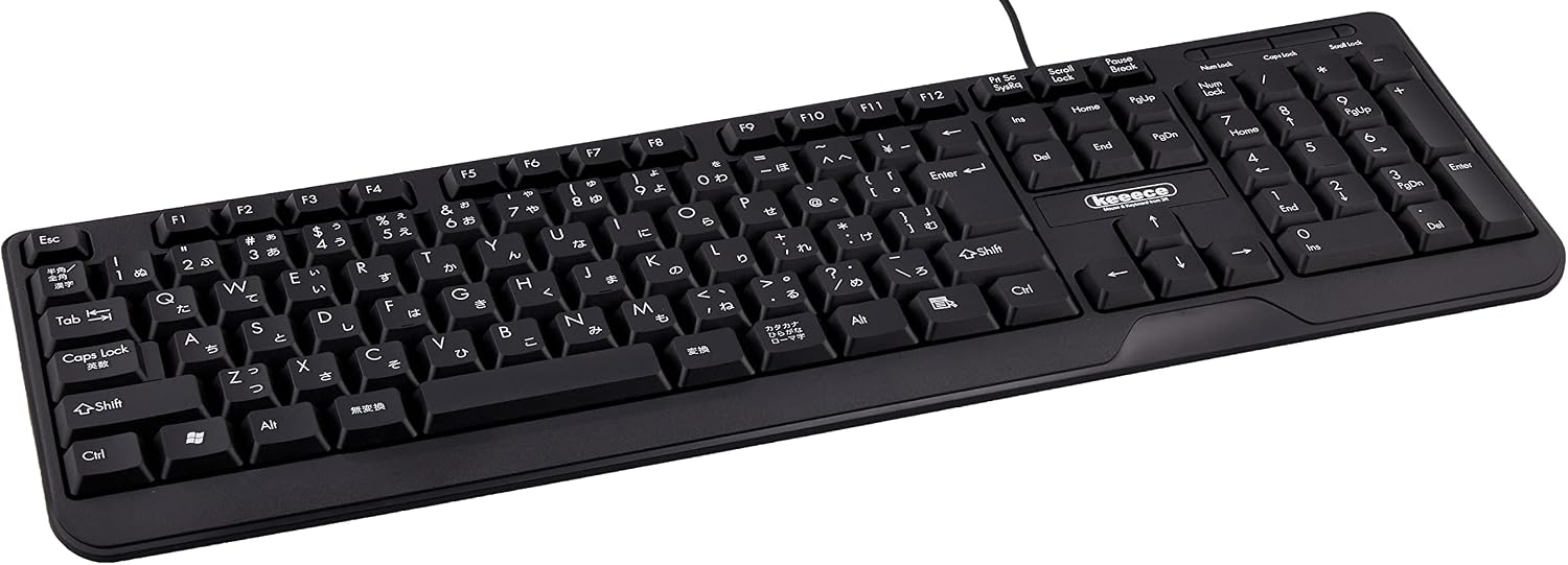 3R 108キーUSBキーボード ブラック 3R-KCKB04UBK
