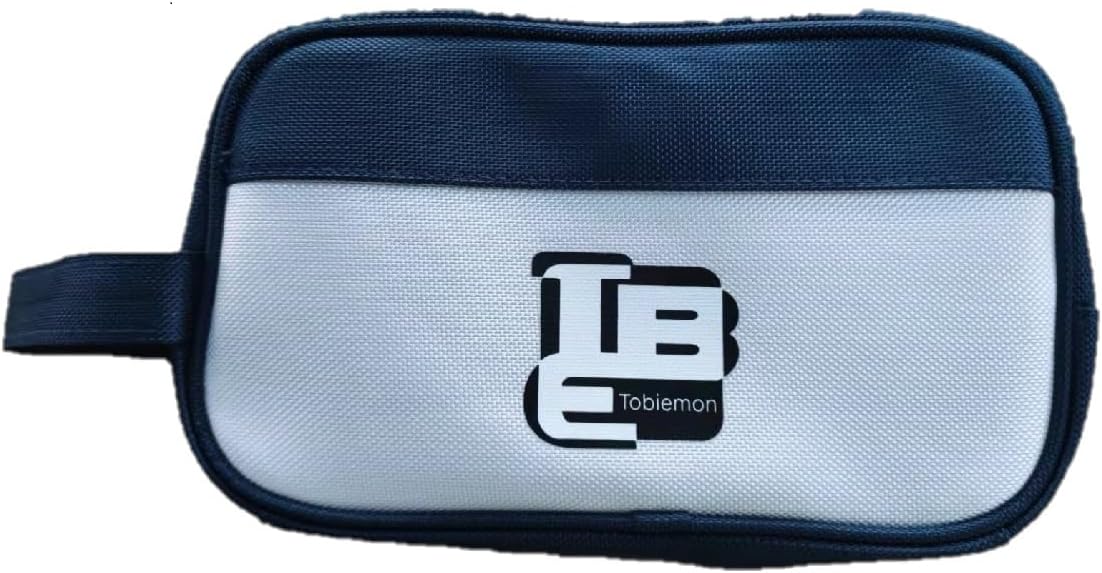 TOBIEMON トビエモン ラウンドポーチ ブルーホワイト T-RP-BW