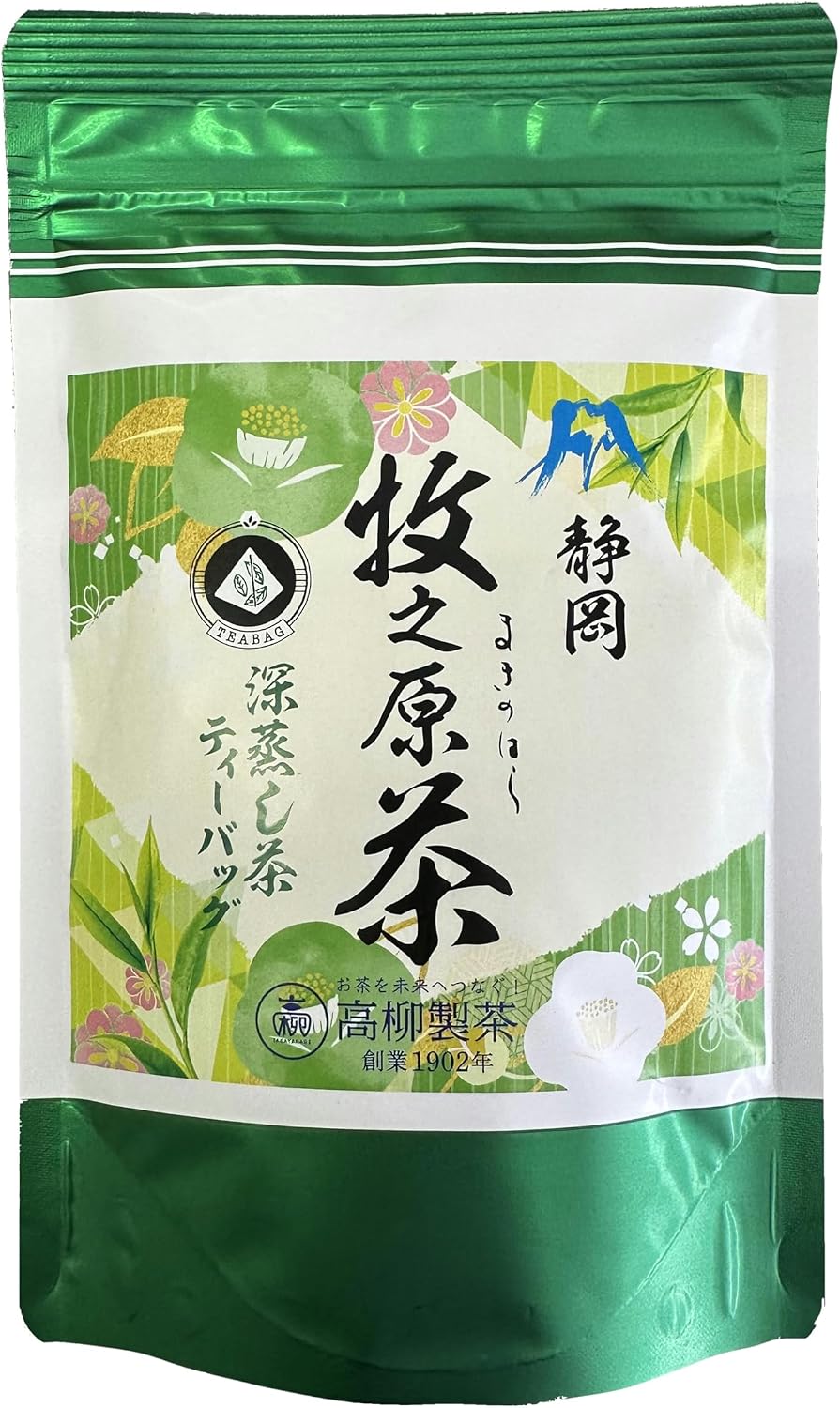 【高柳製茶】静岡牧之原一番摘み深蒸し茶ティーバッグ 2g×16個