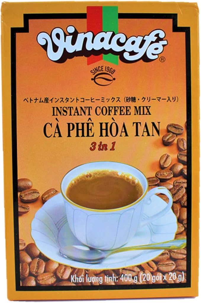 商品紹介 甘くクリーミーなベトナム風インスタントコーヒー コーヒー、ミルク、砂糖のバランスがとれた本場、ベトナムコーヒーの濃厚インスタントパウダーです。 カップに本品を1包入れ、お湯をお好みで（約80ml）注いで良くかき混ぜてお飲みください...