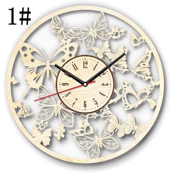 【サイズ】:レトロクロックサイズ長:30 cm、幅:5 cm。高さ：30 cm（誤差1 cm） 【重量】:レトロクロック純重量0.4 KG 素材 木 バッテリーなし ご使用方法に関するお問い合わせはこちらの商品に関しましてはノーサポートとな...