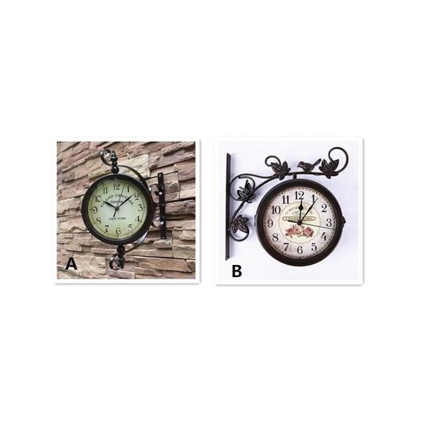 サイズ： 36cm *9cm*30.5cm 文字盤直径20cm 素材・成分：シェル素材：鉄 ミラー材質：普通のガラス鏡 文字盤素材：金属