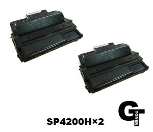 商品説明ブランド名RICOH リコー　 リサイクルトナー型番・色 SP-4200H　2本セット対応機種 IPSiO SP4210 / SP4310 / SP4300 印刷枚数12,000枚（A4 5%印字の場合）備考1年保証 ★空カートリッ...