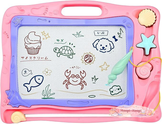 お絵かきボード お絵描き おもちゃ 大きいサイズ 40.3*31.2CM 四色 落書きボード 3 4 5歳 男の子 女の子 誕生日 プレゼント 幼児 おもち