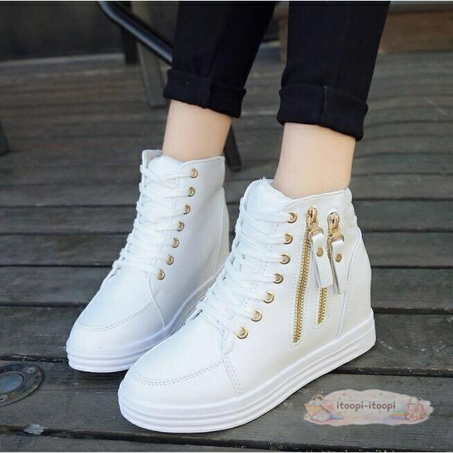 商品：スニーカー裏起毛有り無し 素材：PUレザー サイズ： 35(22.5cm)/36(23.0cm)/37(23.5cm)/38(24.0cm)/39(24.5cm)/40(25.5cm) ■注意 ※サイズは、実寸サイズを測っているため多...