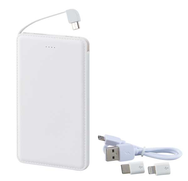 商品詳細 商品サイズ 68×120×90mm 個装箱 92×19×161mm 箱入重量 114g 素材 ABS樹脂 機能 モバイル充電器 付属 iPhone用アダプター（内蔵）、USB type-Cアダプター（付属）、USBコード 電源 U...