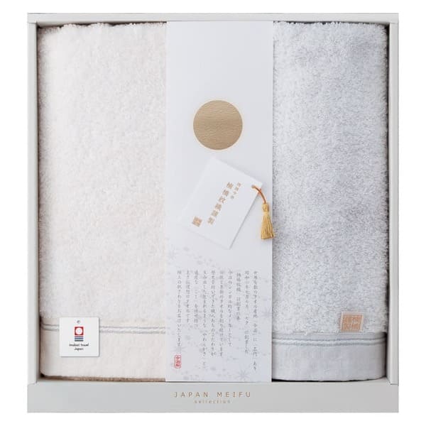 　　☆☆☆ 商品詳細 ☆☆☆ ●化粧箱／約385×360×90mm ●材質／綿100%（スリット糸使用）（パイル糸:タンギストロピカル使用） ●内容／バスタオル（約600×1200mm）・フェイスタオル（約340×800mm）×各1 ●重量...