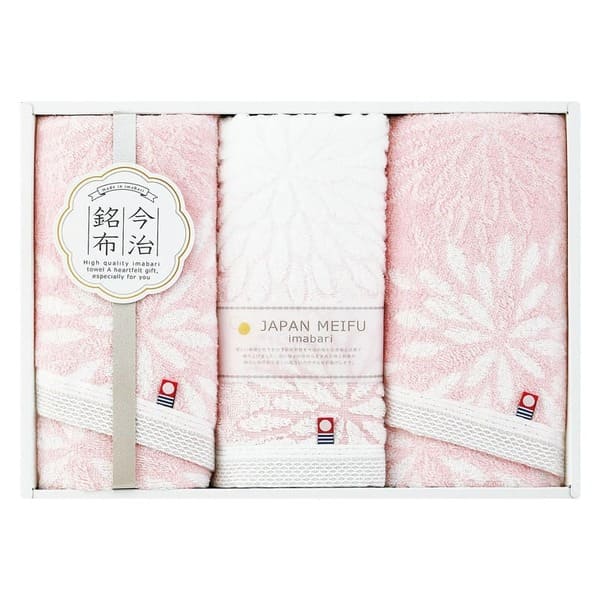 　　☆☆☆ 商品詳細 ☆☆☆ ●化粧箱／約255×360×50mm ●材質／綿100%（スリット糸使用）（パイル糸:甘撚り糸使用） ●内容／フェイスタオル（約340×750mm）×3 ●重量／約515g ●原産国／日本製