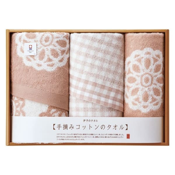 　　☆☆☆ 商品詳細 ☆☆☆ ●化粧箱／約240×330×60mm ●材質／綿100% ●内容／フェイスタオル（約340×800mm）×2、ウォッシュタオル（約340×350mm）×1 ●重量／約430g ●原産国／日本製