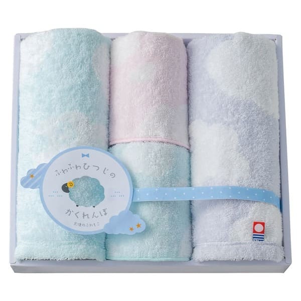 　　☆☆☆ 商品詳細 ☆☆☆ ●化粧箱／約230×250×40mm ●材質／綿100% ●内容／ウォッシュタオル（約340×350mm）・タオルハンカチ（約220×220mm）×各2 ●重量／約295g ●原産国／日本製