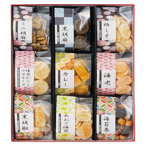 　　☆☆☆ 商品詳細 ☆☆☆ ●化粧箱入／約290×260×55mm ●内容／海老（20g）・あおさ海苔（20g）・黒胡麻（20g）・黒胡椒（20g）・ミニゴマ（20g）・カレー（20g）・梅しそ（20g）・海老からしマヨネーズ（20g）・...