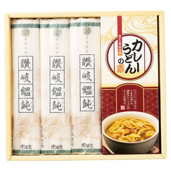 　　☆☆☆ 商品詳細 ☆☆☆ ●化粧箱入／約264×287×39mm ●内容／讃岐うどん（180g）×3、カレーうどんの素（13g）×6 ●アレルゲン／小麦