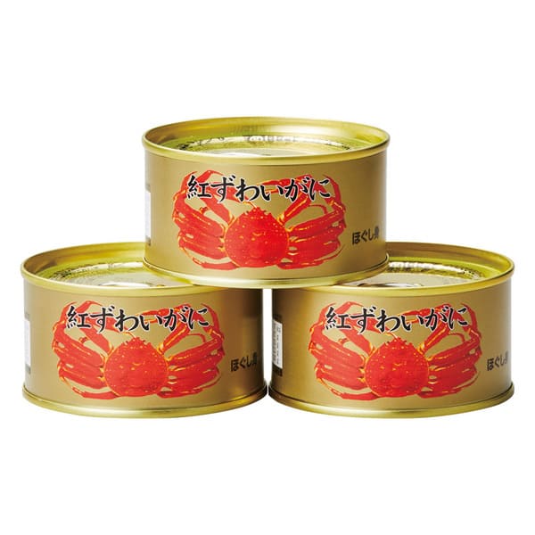 　　☆☆☆ 商品詳細 ☆☆☆ ●白箱入／約262×105×50mm ●内容／紅ずわいがにほぐし身（100g）×3 ●アレルゲン／かに
