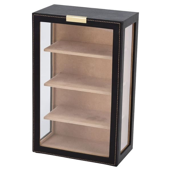 　　☆☆☆ 商品詳細 ☆☆☆ ●化粧箱入／約118×196×310mm ●材質／合成皮革（PU） ●内容／本体（約110×190×300mm）×1 ●箱入重量／約1.3kg ●原産国／中国製 ※内生地にベルベットを使用しているので、大切なメ...