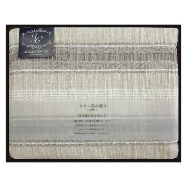 　　☆☆☆ 商品詳細 ☆☆☆ ●化粧箱／約350×450×90mm ●材質／綿84%・麻9%・ポリエステル6%・PUR1% ●内容／ガーゼケット（約1400×2000mm）×1 ●箱入重量／ 約1.2kg ●原産国／日本製