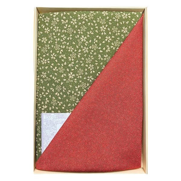 　　☆☆☆ 商品詳細 ☆☆☆ ●化粧箱入／約255×175×20mm ●材質／ポリエステル100% ●内容／ふろしき（約700×700mm）×1 ●重量／約130g ●原産国／日本製 ※物を包んだ時に、結び目から裏の色柄が見えるのが特徴の両...