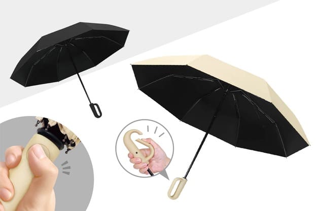 　　☆☆☆ 商品詳細 ☆☆☆ ●商品サイズ／約53cm（親骨の長さ）・約59cm（全長）・約97cm（直径） ●袋サイズ／約W7.5×D5×H33cm（収納時） ●重量／約350g ●カラー／ブラック・ベージュ ●材質／鉄・グラスファイバー...