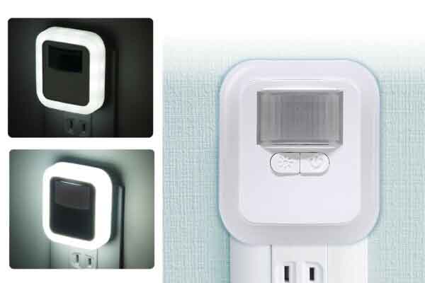 　　☆☆☆ 商品詳細 ☆☆☆ ●商品サイズ／65×25×70mm ●ブリスターサイズ／120×45×160mm ●電源／AC電源100V 50/60Hz ※点灯時間4パターン（約30秒/60/120/180秒）切替可能 ※センサーで自動点灯...