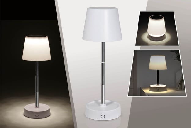 　　☆☆☆ 商品詳細 ☆☆☆ ●商品サイズ／径105×H115〜295mm ●箱サイズ／W115×D115×H200mm ●連続点灯／約3.5時間（常時点灯時） 　　　　　約24時間点灯（調光最小で点灯時） ●電源／USB充電 ※高さを無段...