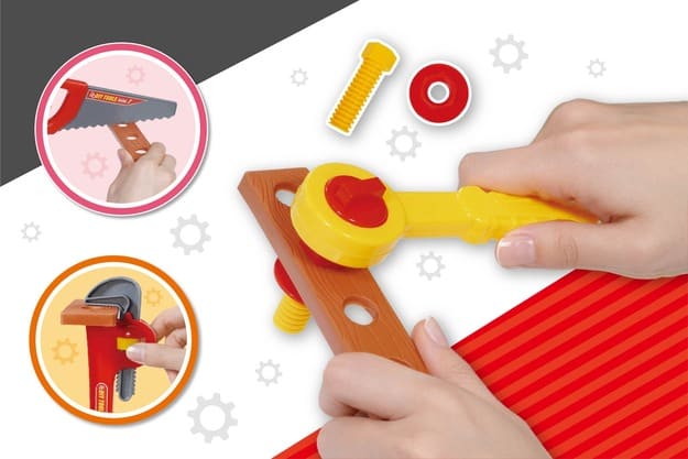 　　☆☆☆ 商品詳細 ☆☆☆ ●箱サイズ／280×45×240mm ●内容／小物7種類 ※工具で組み立てて遊べる