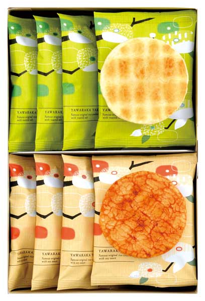 　　☆☆☆ 商品詳細 ☆☆☆ ●セット内容／やわらか焼×8（直火炊き醤油・やき塩×各4） ●賞味期限／製造後120日 ●箱サイズ／260×170×69mm ●アレルゲン／小麦・大豆・鶏肉