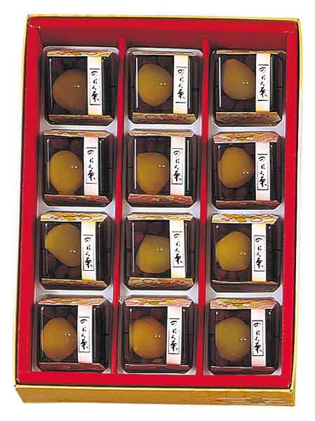 　　☆☆☆ 商品詳細 ☆☆☆ ●セット内容／のれん栗×12 ●賞味期限／製造後180日 ●箱サイズ／275×200×50mm