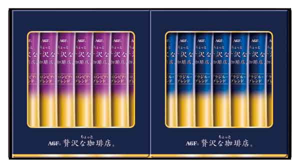 　　☆☆☆ 商品詳細 ☆☆☆ ●セット内容／ちょっと贅沢な珈琲店スティックブラック2g×14（ブラジルブレンド・コロンビアブレンド×各7） ●賞味期限／製造後750日 ●箱サイズ／128×240×21mm