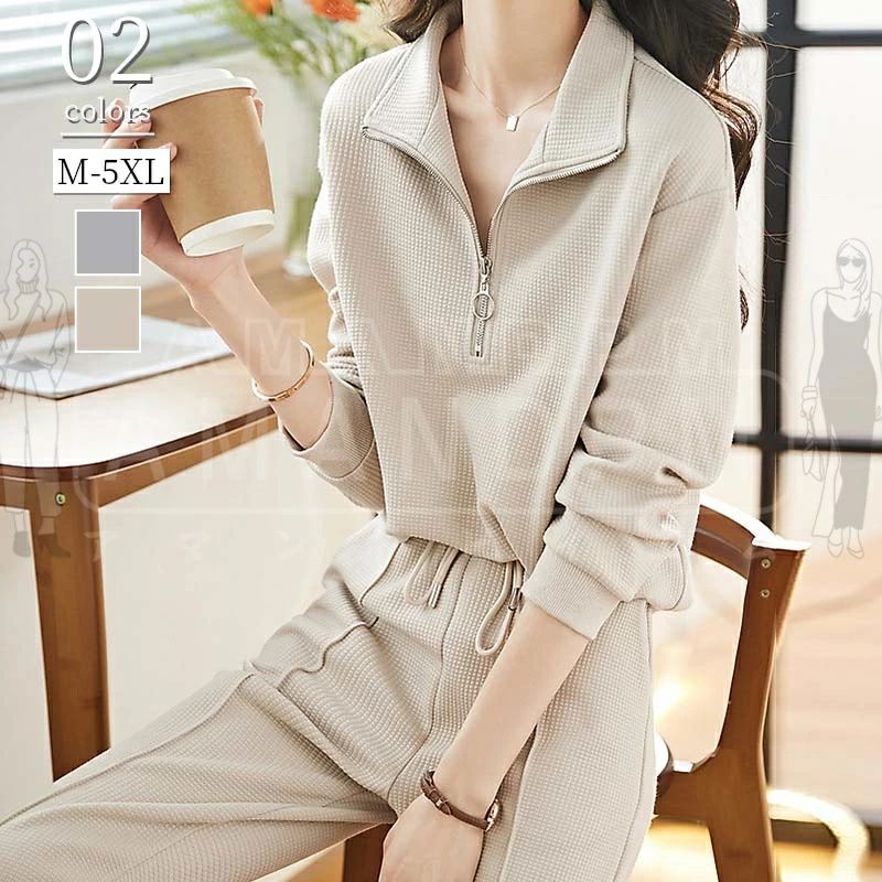 ◆サイズ詳細： ◆トップス M：着丈58/バスト100/肩幅50/袖丈48 L：着丈59/バスト104/肩幅52/袖丈49 XL：着丈60/バスト108/肩幅54/袖丈50 2XL：着丈61/バスト112/肩幅56/袖丈51 3XL：着丈6...