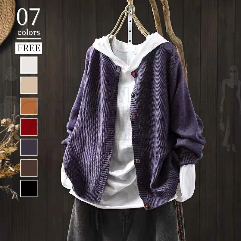 サイズ(CM) F： 着丈60　バスト106　肩幅44　袖丈56 ※サイズは人の手によって測っているため、1-3cmの誤差がある場合がございます。予めご了承下さいませ。 素材 ニット/綿混 生産国 中国 洗濯方について ★一般的に色が濃い服...