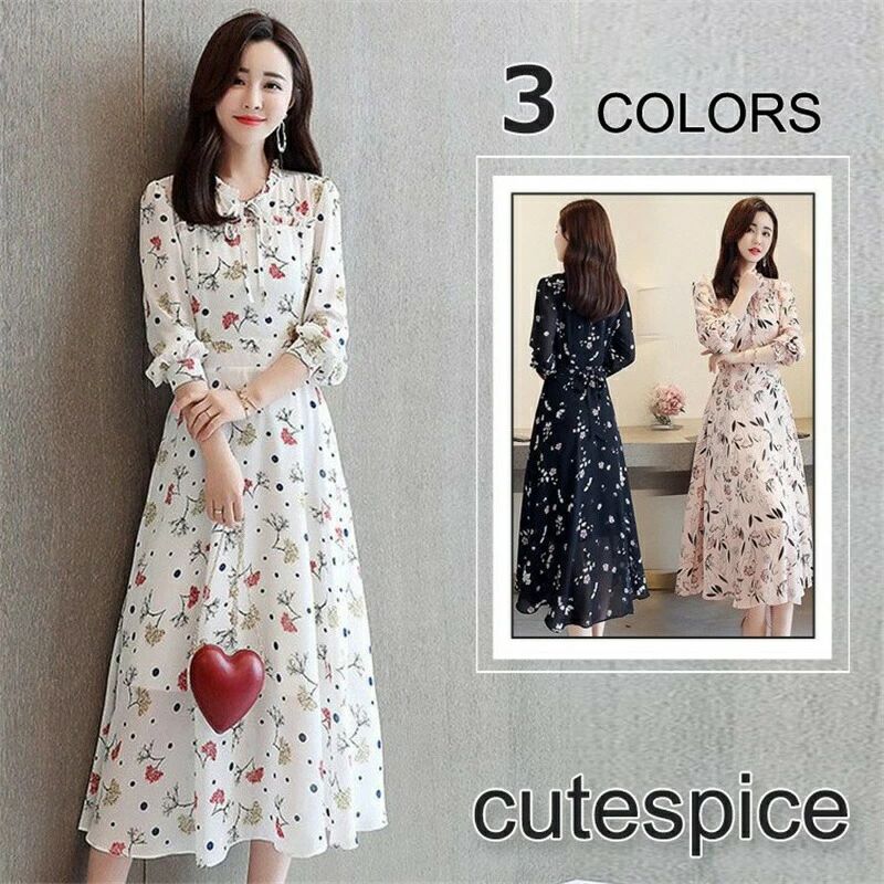 ワンピース レディース 20 30 40代ワンピース 春 夏 秋新作 長袖ワンピース きれいめワンピース シフォン オシャレ 通勤 結婚式 お出かけ 大人 ■サイズ詳細： 【M】 着丈/113 バスト/88 肩幅/36 袖丈/57 ウエスト...