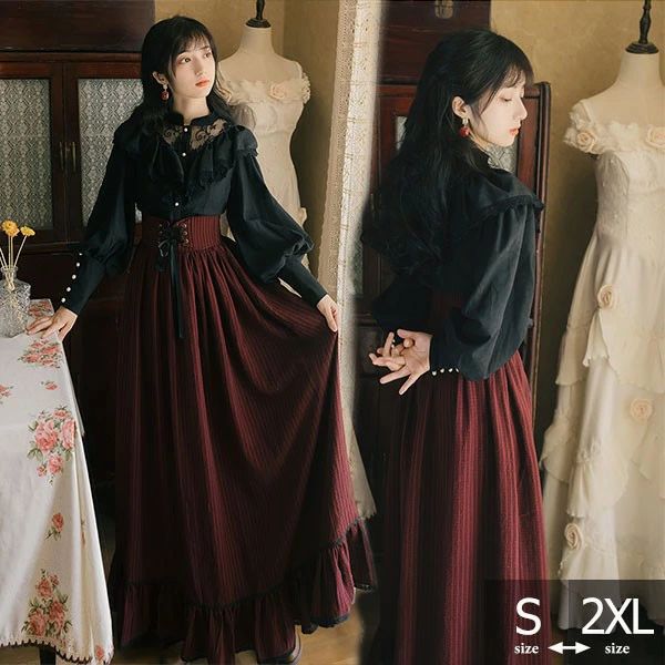 類似商品はこちら ＊.*꙳ロリータ フリル ブラウス スカート ロング丈5,680円〜クラロリ ゴスロリ 中世ヨーロッパ ワンピース9,280円ブラウス スカート サロペットスカート ジャン7,980円ロリータ ワンピース単品...