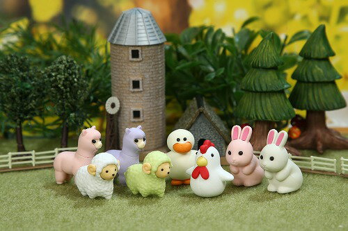 アソート内容 羊ホワイト：5個羊グリーン：5個アルパカピンク：7個アルパカパープル：5個ウサギピンク：8個ウサギホワイト：5個ニワトリ：15個アヒル：10個 中国製のコピー製品にご注意下さい。 イワコーのおもしろ消しゴムは日本製（自社工場）...