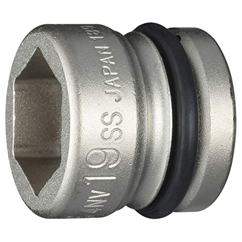 -/4NV-19SS:二面幅:19mm/4NV-19SS・Size:4NV-19SS:二面幅:19mm・パッケージ個数:1・用途:狭い箇所や奥まった箇所での作業等・差込角:12.7mm(1/2インチ)・形状:6角・二面幅寸法:19mm・全長...